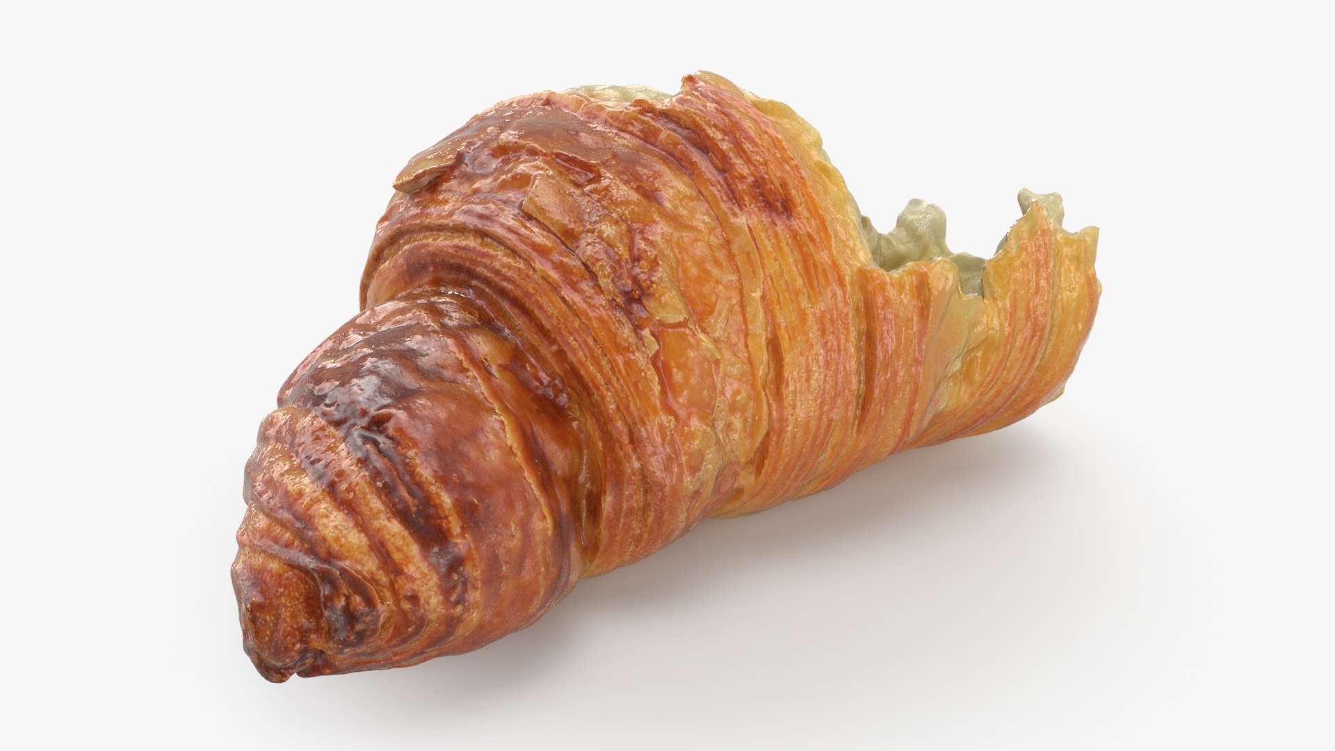 3D Model Broken Croissant 01 - TurboSquid 2130832