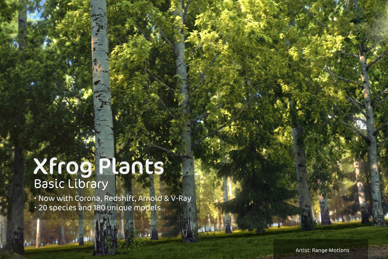 Basic Trees Dvd Xfrogplants 3d Model