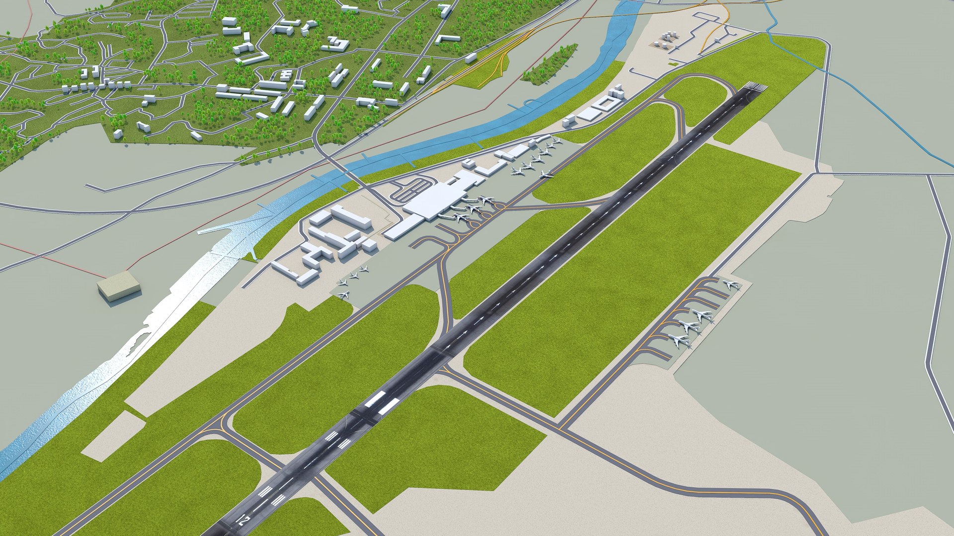 3D Pyongyang Sunan Airport - TurboSquid 2067153