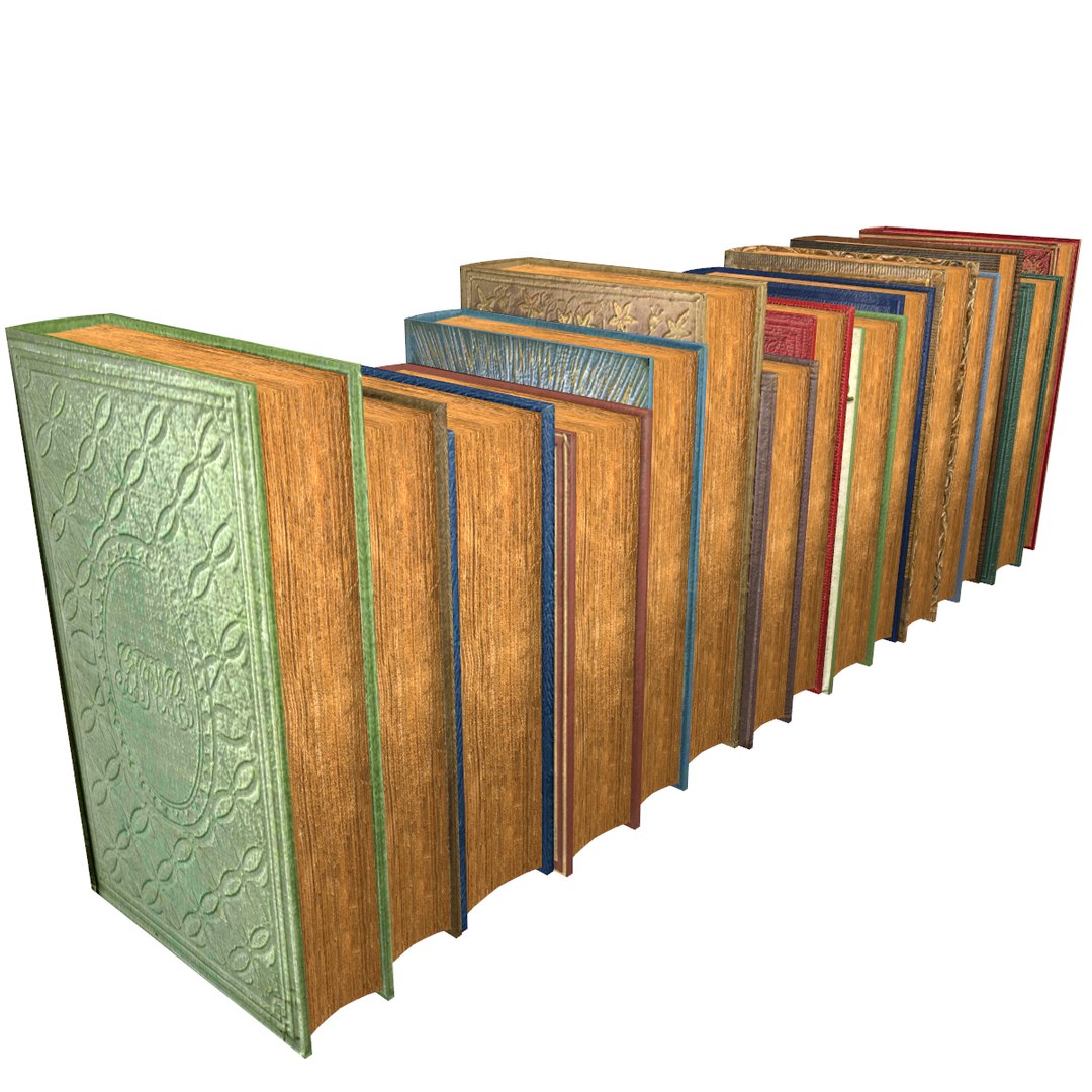 3d Realistic Books Pack 3 Model