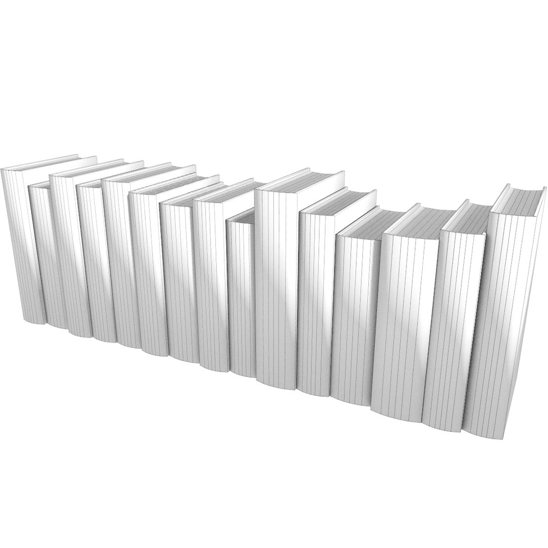 3d Realistic Books Pack 3 Model