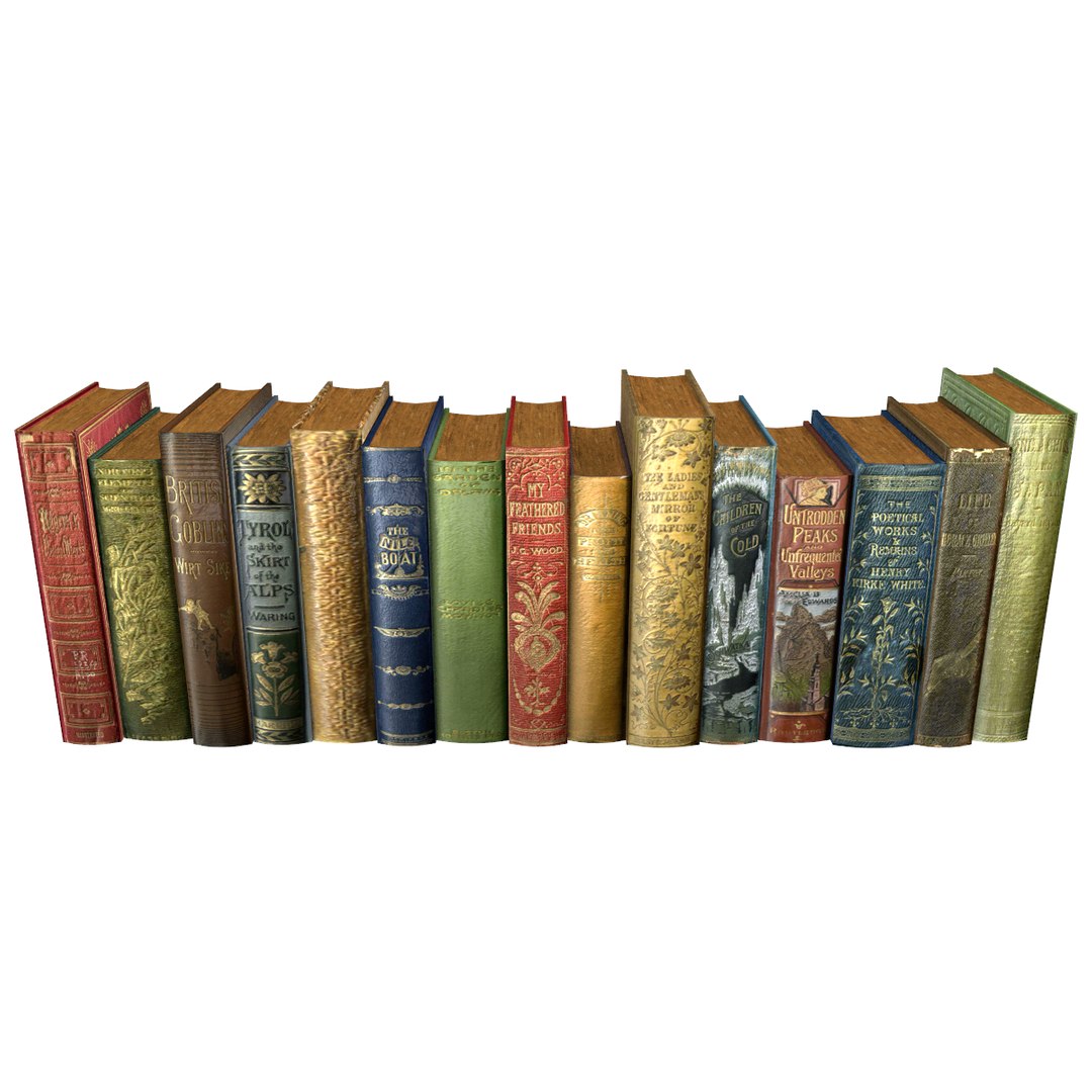 3d Realistic Books Pack 3 Model