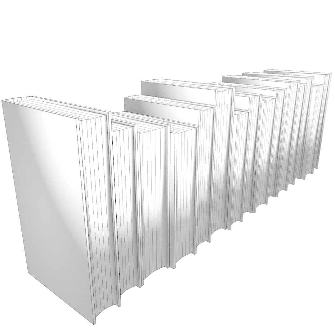 3d Realistic Books Pack 3 Model