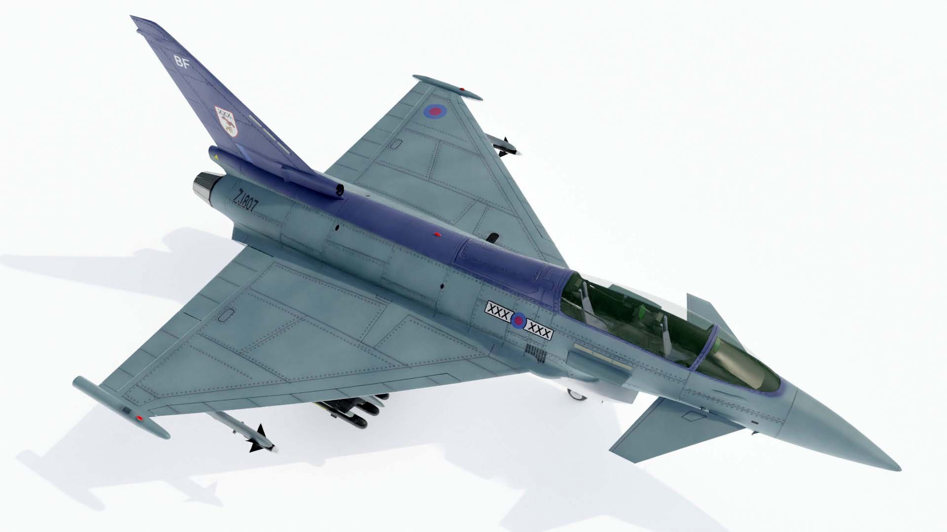 3d Eurofighter Typhoon Raf Version Model