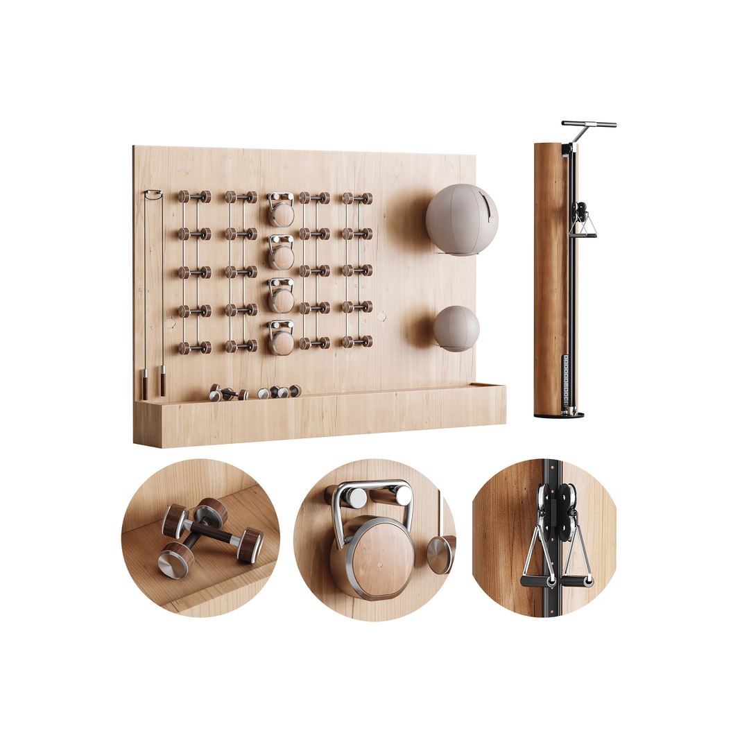 Gym Equipment 01 3D Model - TurboSquid 2293648