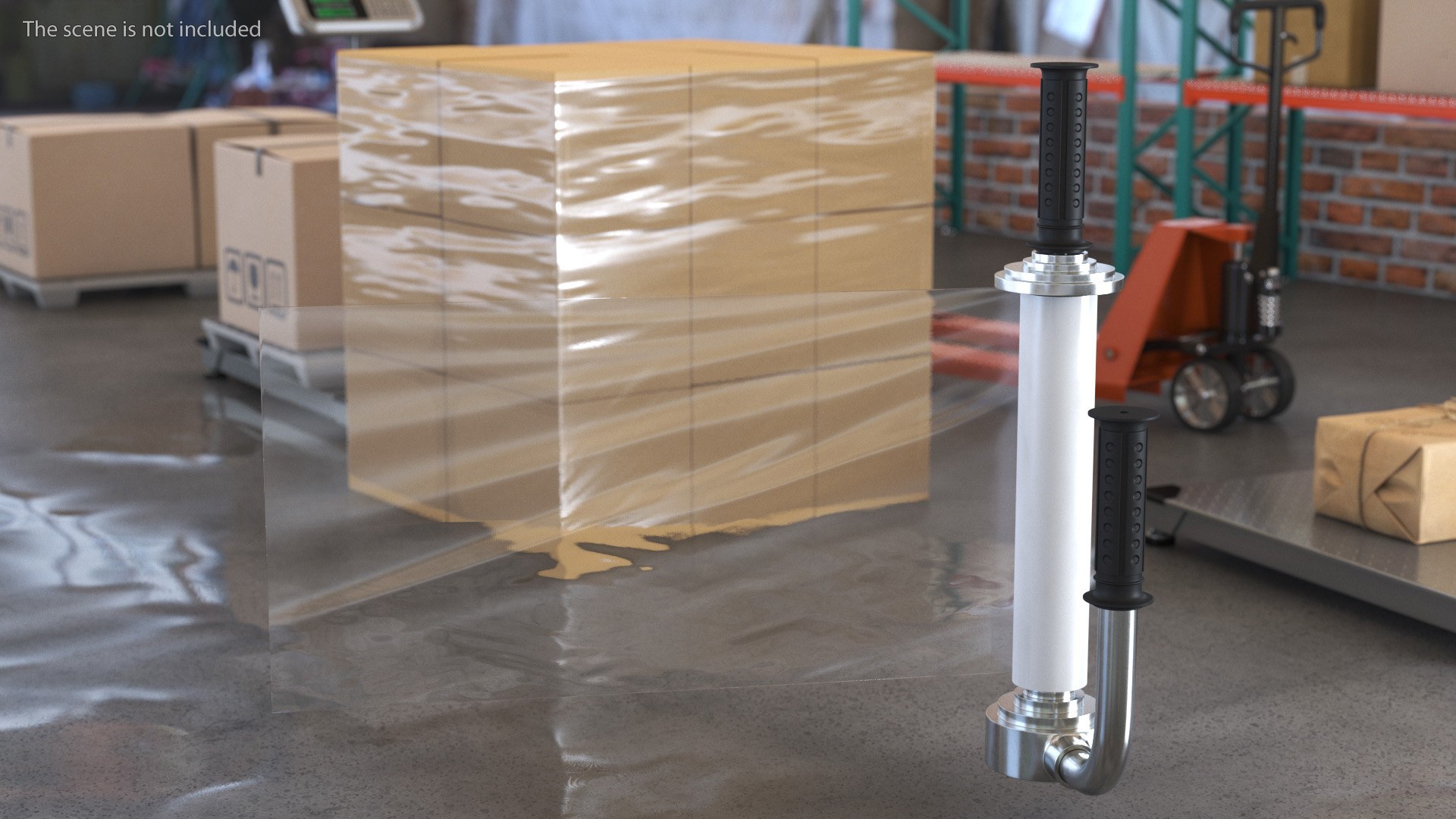 3D Packing Stretch Film With Dispenser Model - TurboSquid 1958380