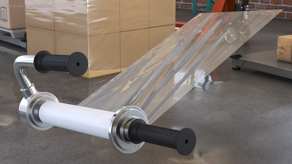 3D Packing Stretch Film With Dispenser model - TurboSquid 1958380