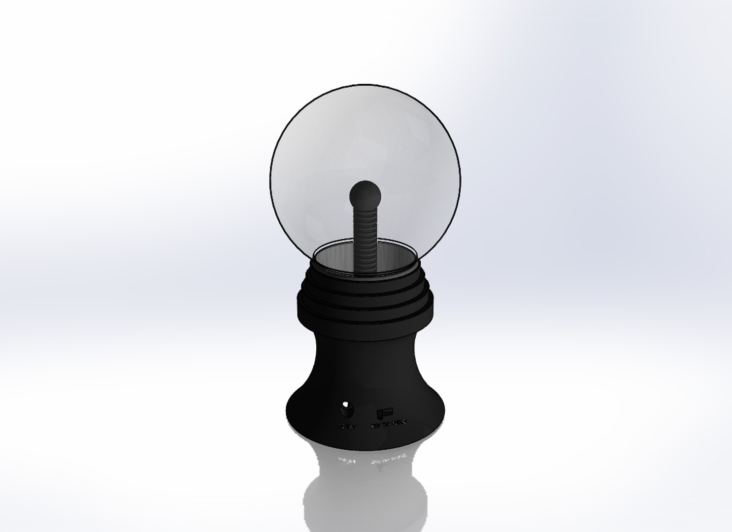 Desktop Tesla Coil 3d Model