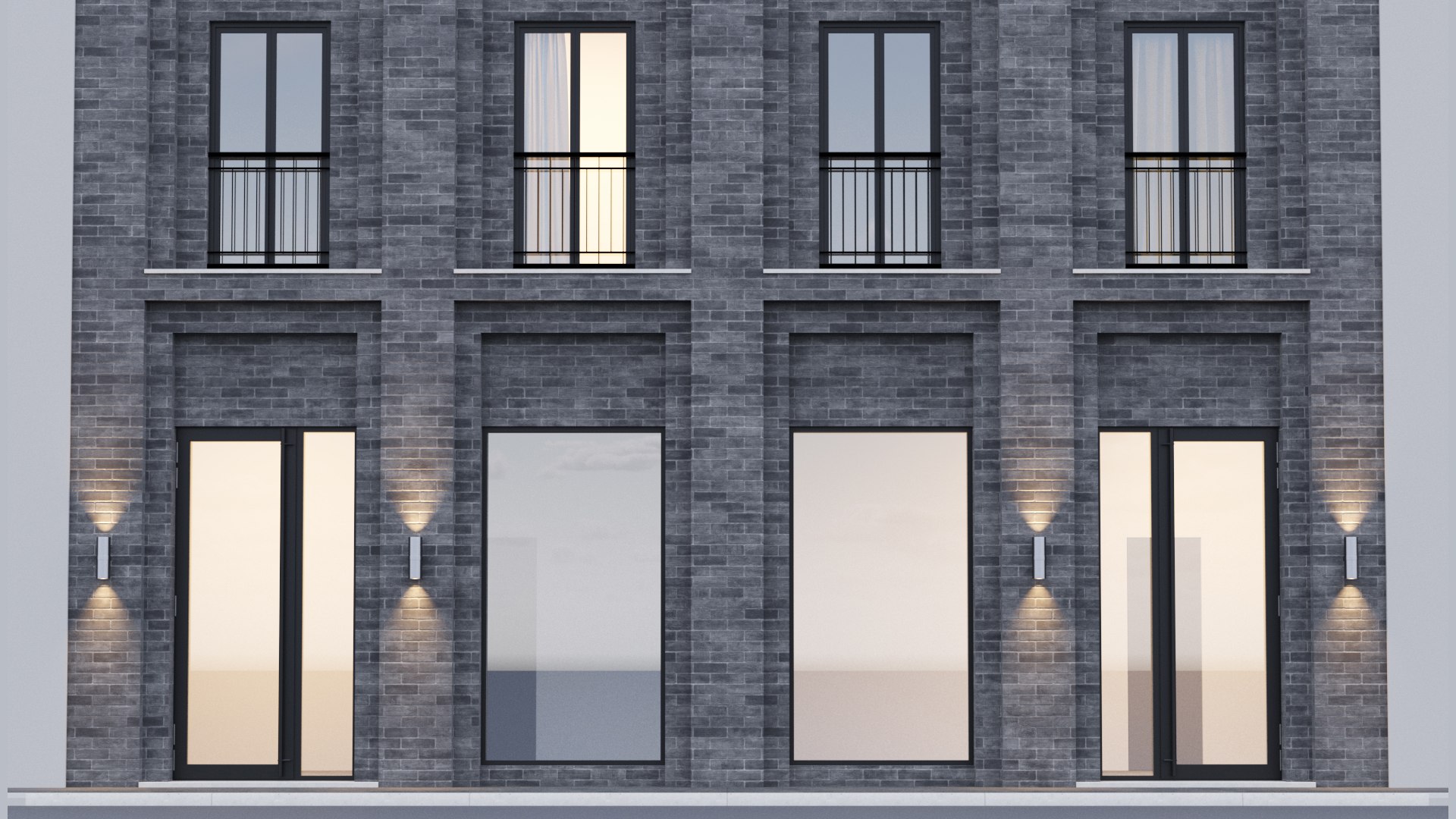 Modern Building Fasade 6 3D Model - TurboSquid 2290325