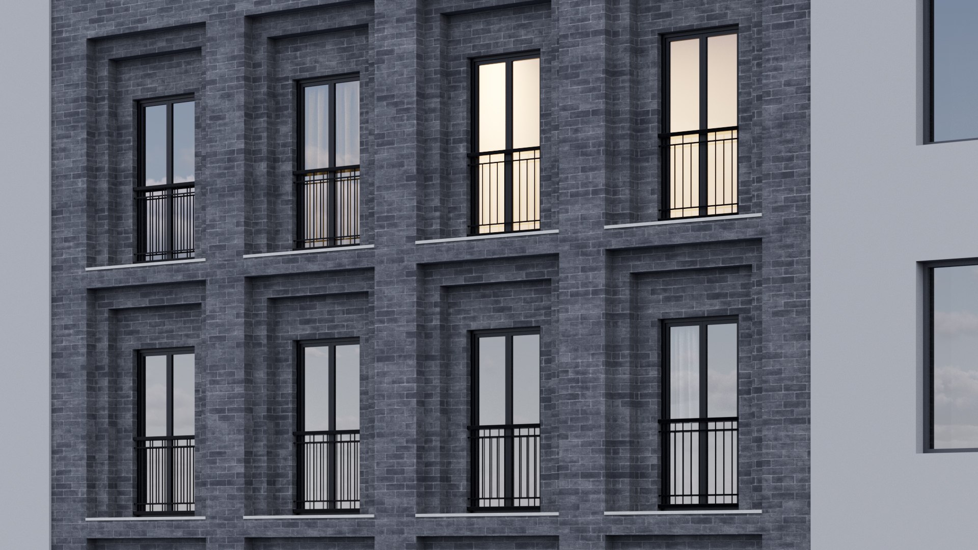 Modern Building Fasade 6 3D Model - TurboSquid 2290325