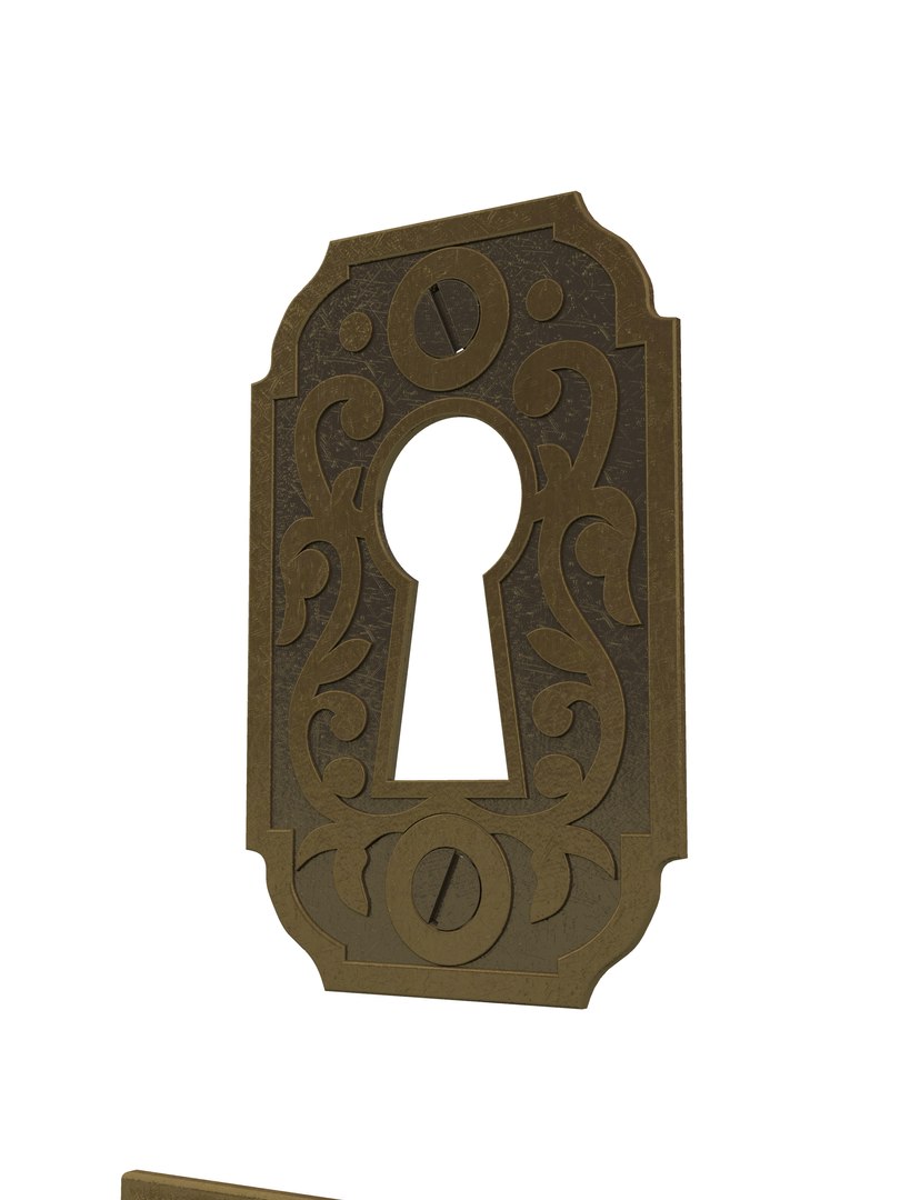 Free Ornate Handle Lock Cover 3D - TurboSquid 1591249