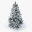 3d Model Of Snowy Pine Tree