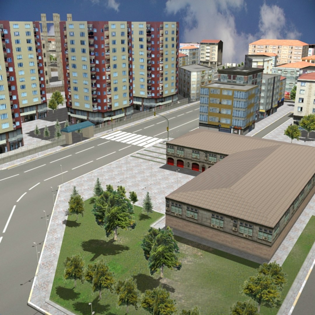 urban city 3d model