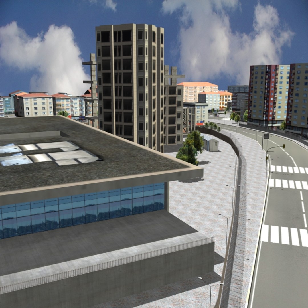 urban city 3d model