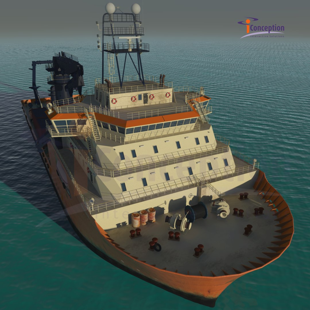 Ship Toisa Vessel 3d Model