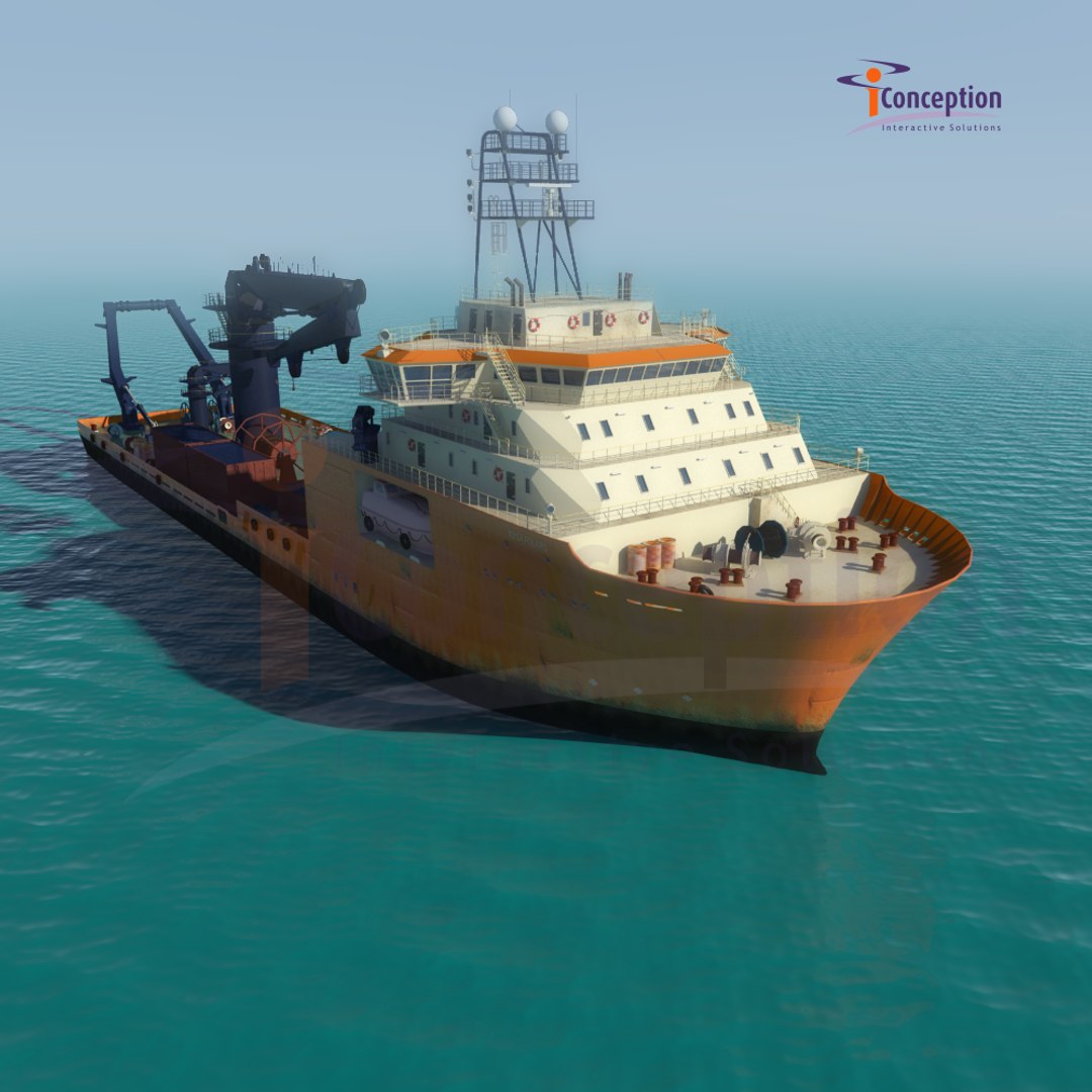 Ship Toisa Vessel 3d Model