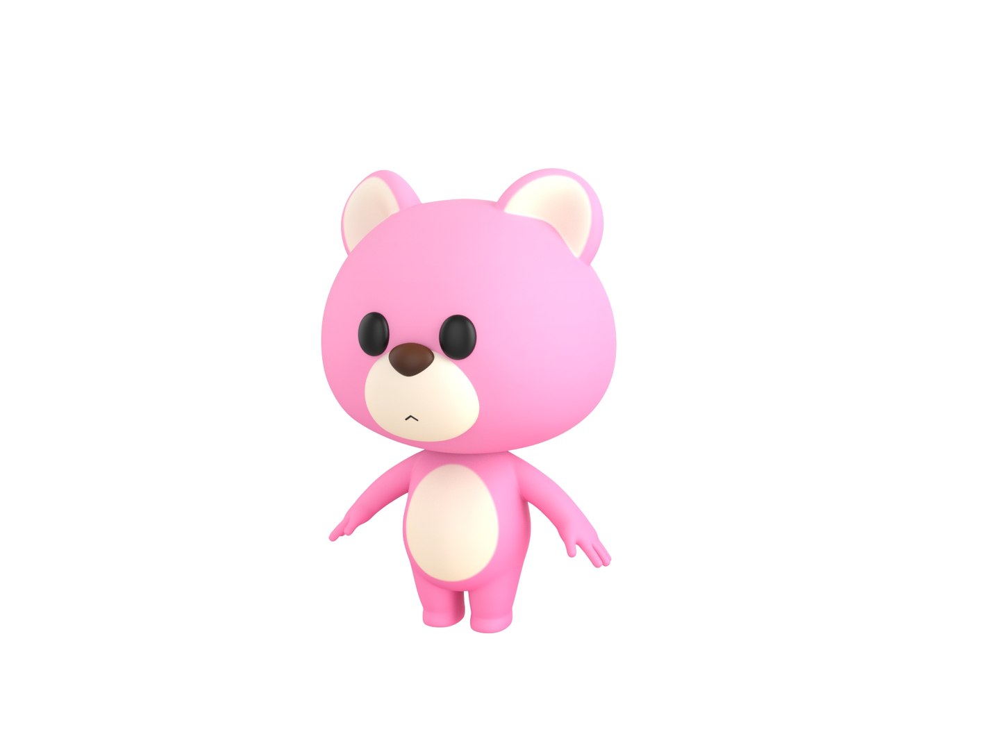 Character216 Pink Bear 3D model - TurboSquid 2025355
