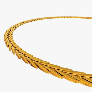 Gold Chain Jewellery Necklace 3D - TurboSquid 1913523