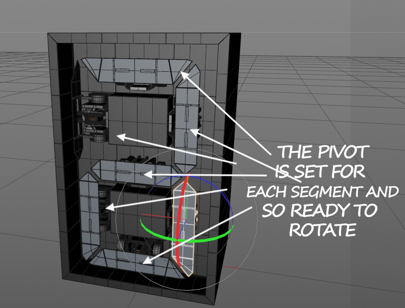 Digital Number Panel 3D Model - TurboSquid 1169288