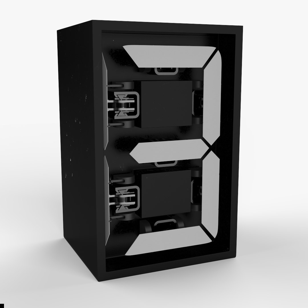 Digital Number Panel 3D Model - TurboSquid 1169288