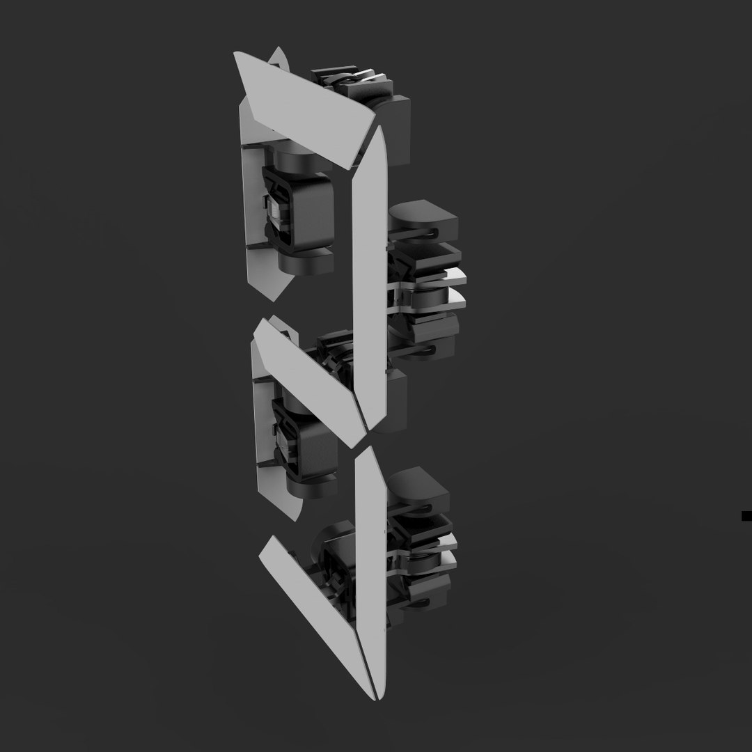 Digital Number Panel 3D Model - TurboSquid 1169288