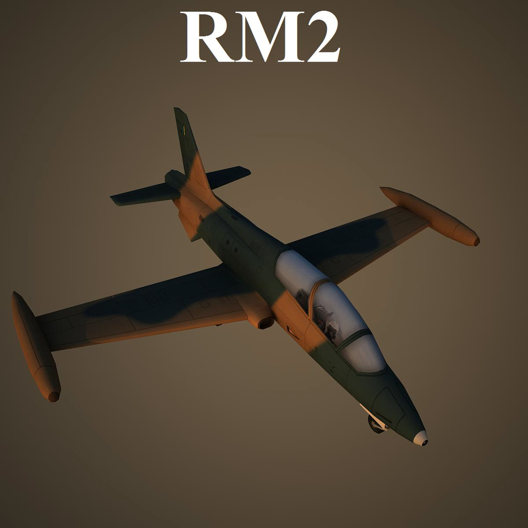 3d Aermacchi Rm2 Aircraft Model
