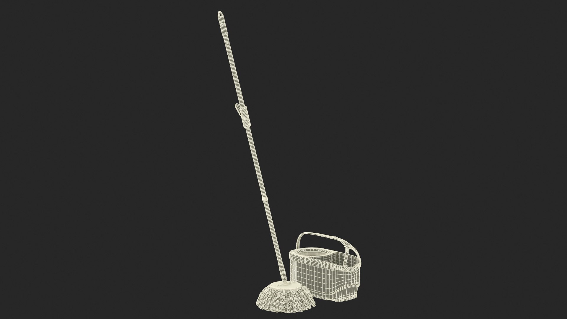 Twist Mop With Bucket Turquoise 3D Model - TurboSquid 2147240
