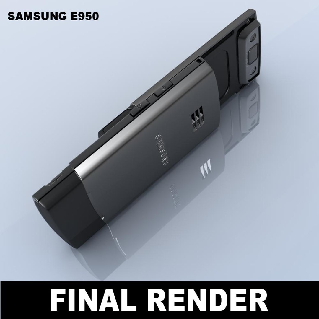 samsung e950 mobile phone 3d model