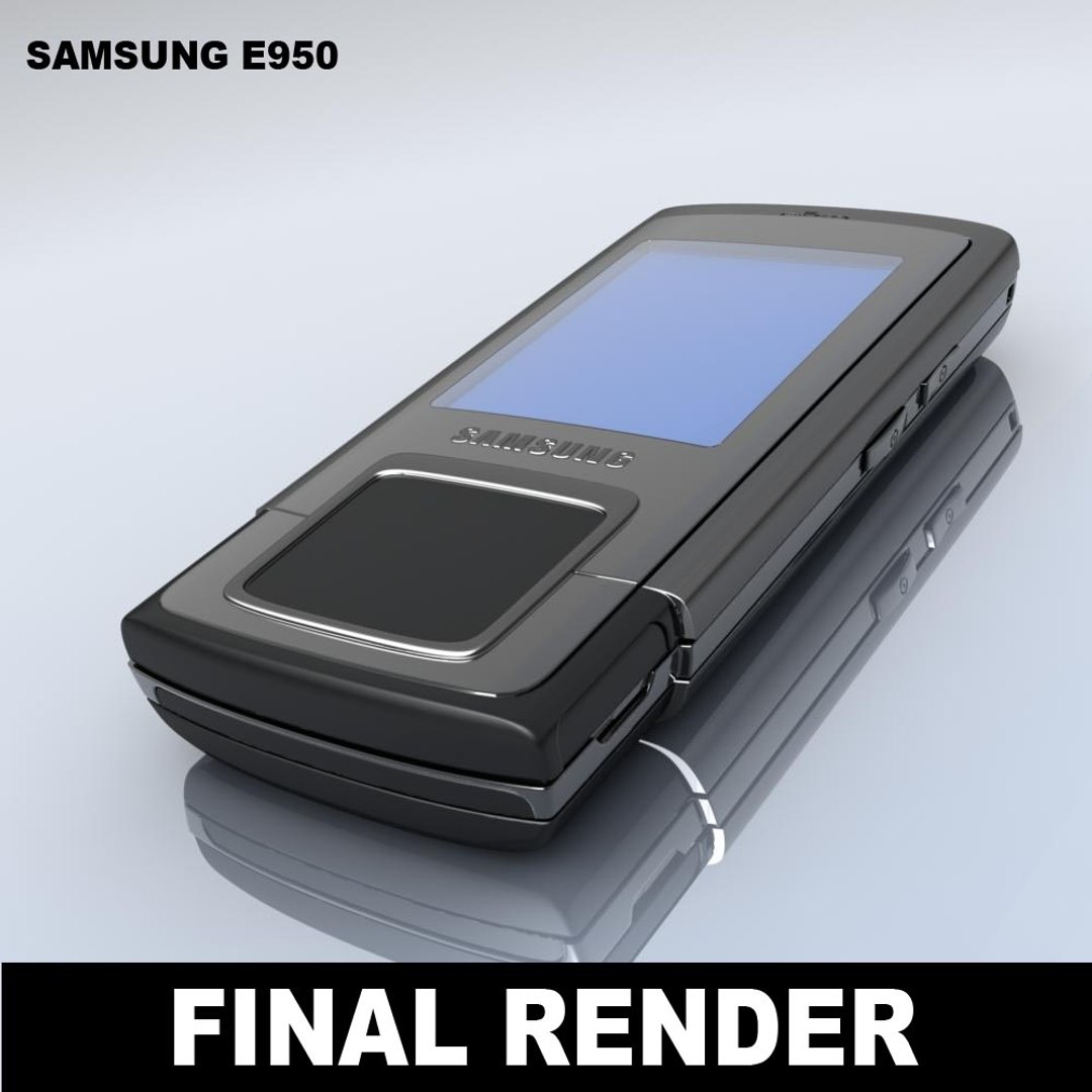 samsung e950 mobile phone 3d model