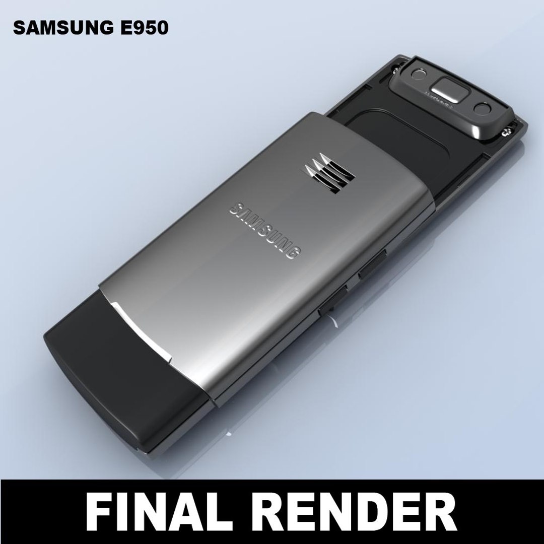 samsung e950 mobile phone 3d model