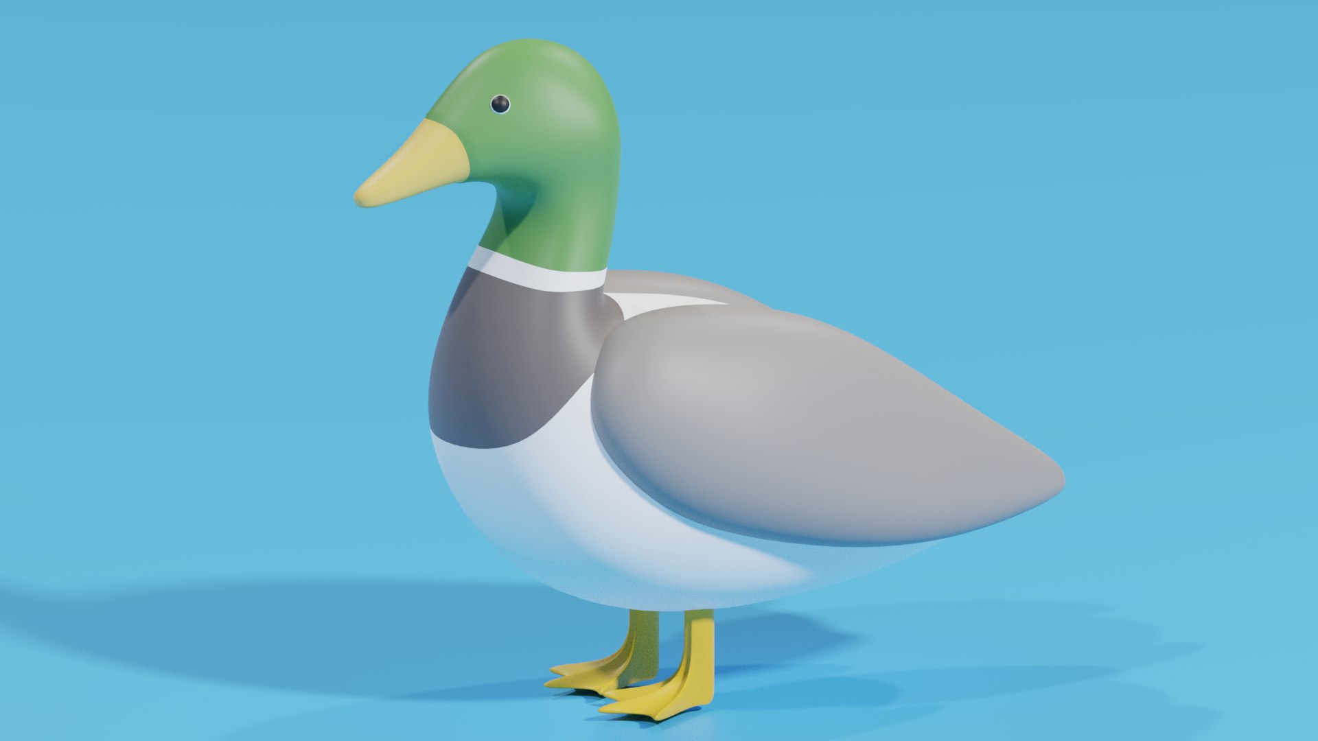 Cartoon Duck Model - TurboSquid 2247341