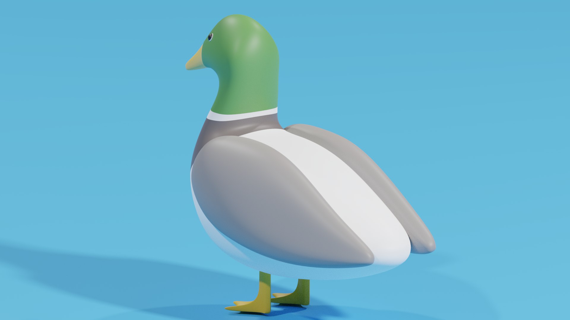 Cartoon Duck Model - TurboSquid 2247341