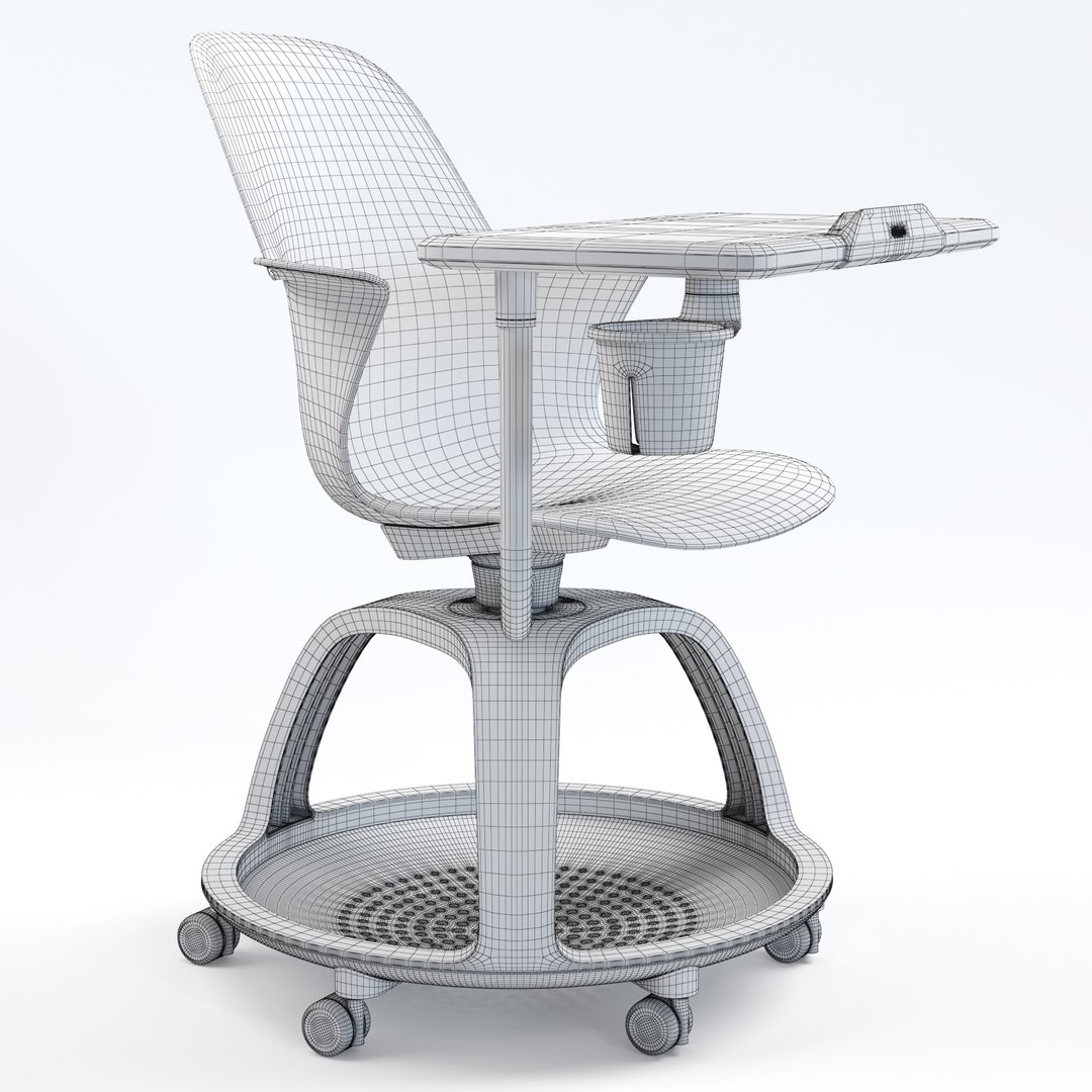 3D Steelcase Node School Chair Model - TurboSquid 1248031