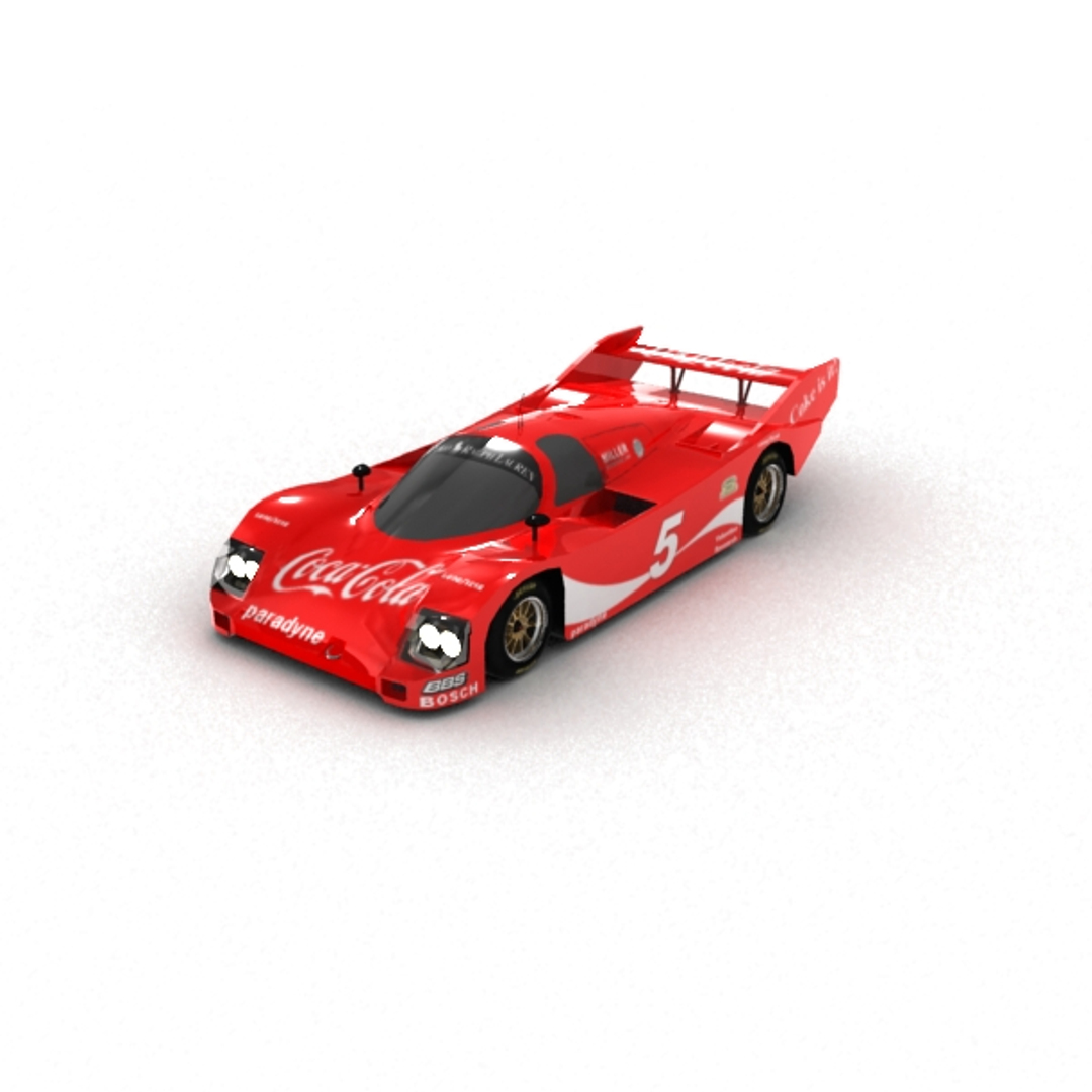 Porsche 962 Coca Cola 3d Model