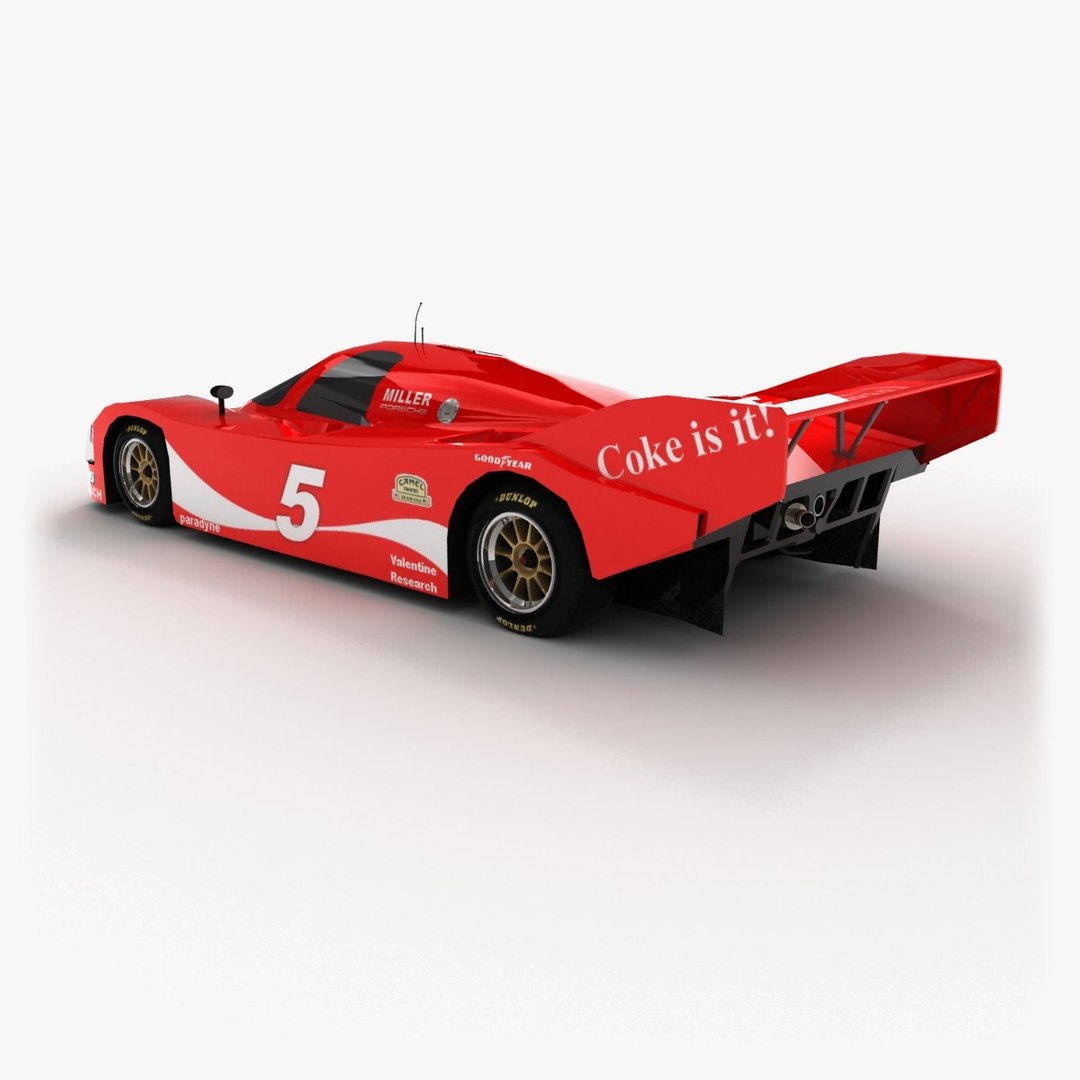 Porsche 962 Coca Cola 3d Model