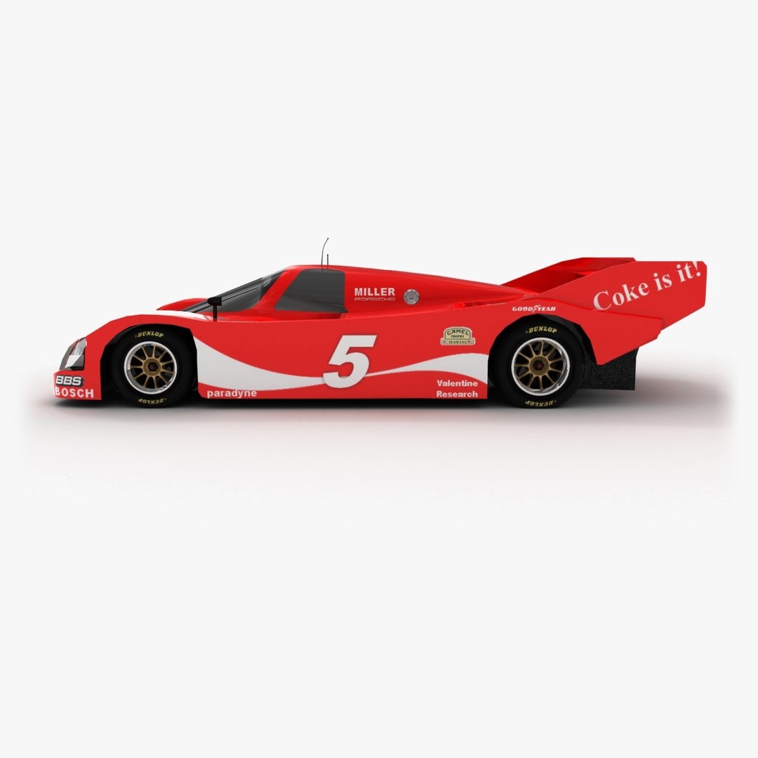 Porsche 962 Coca Cola 3d Model