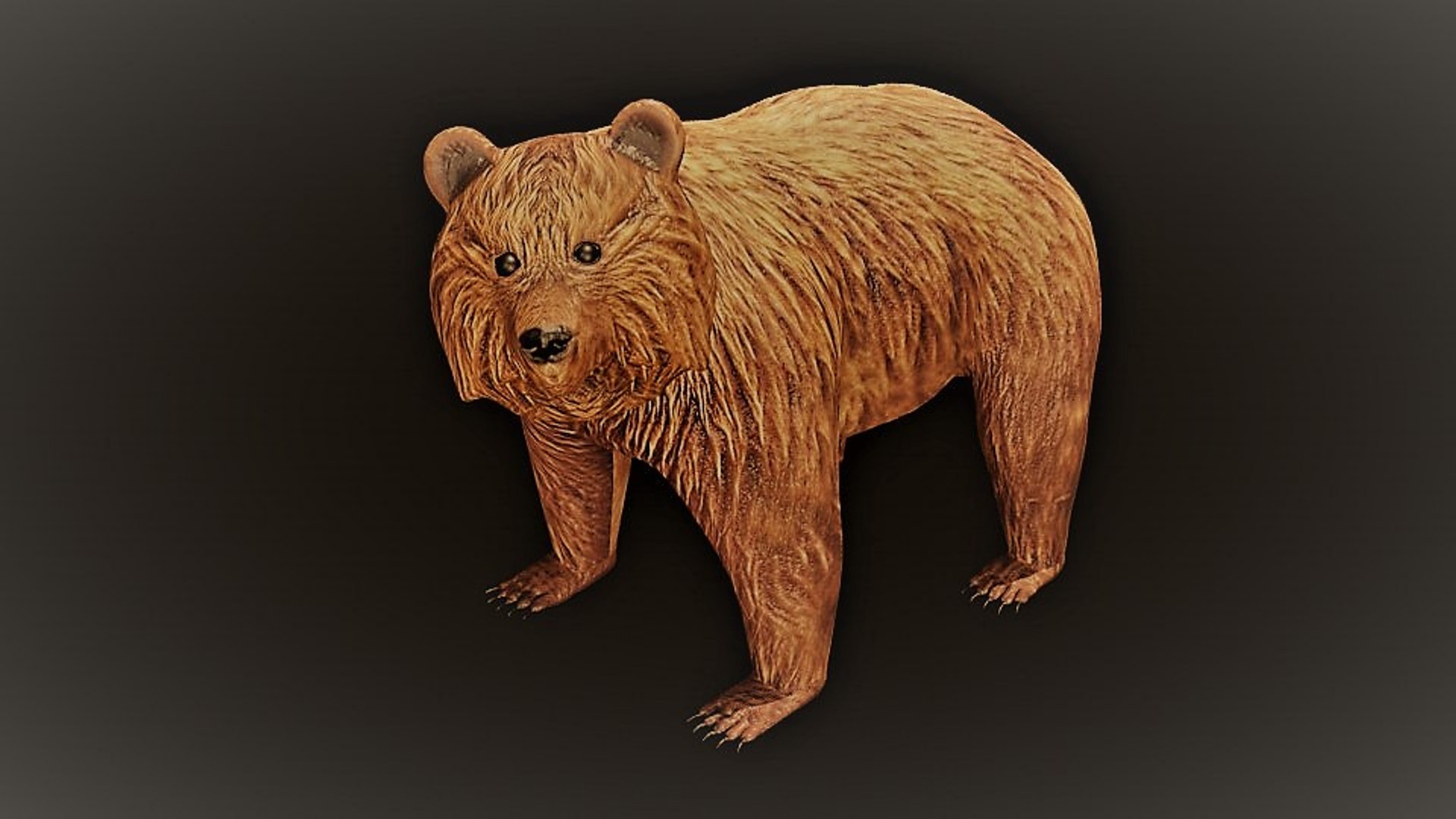 3D Bear Nature - TurboSquid 1653937