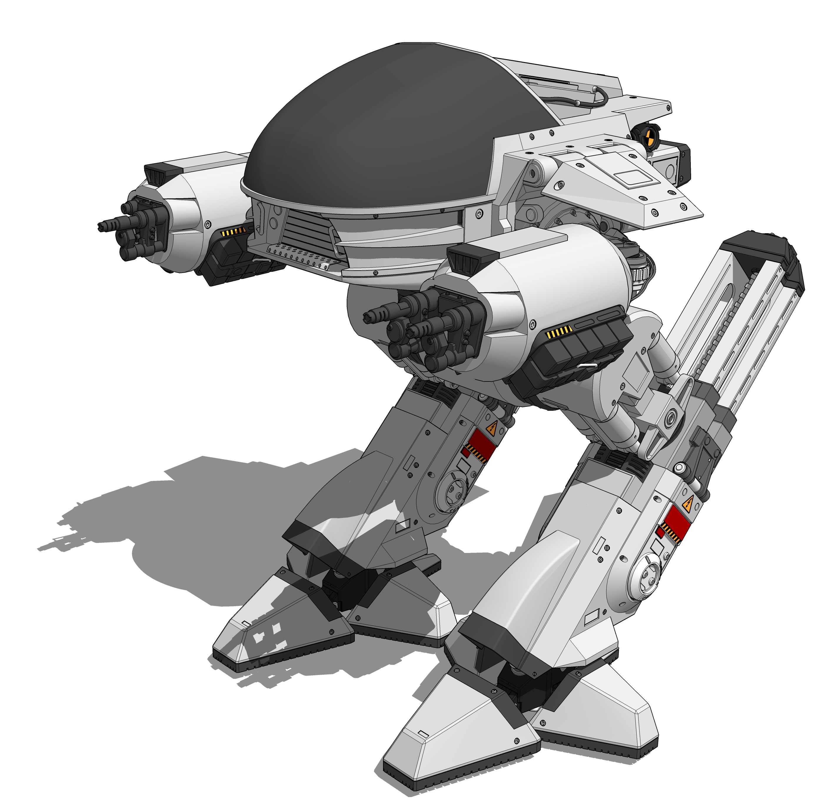 3D модель ED-209 - TurboSquid 1133219