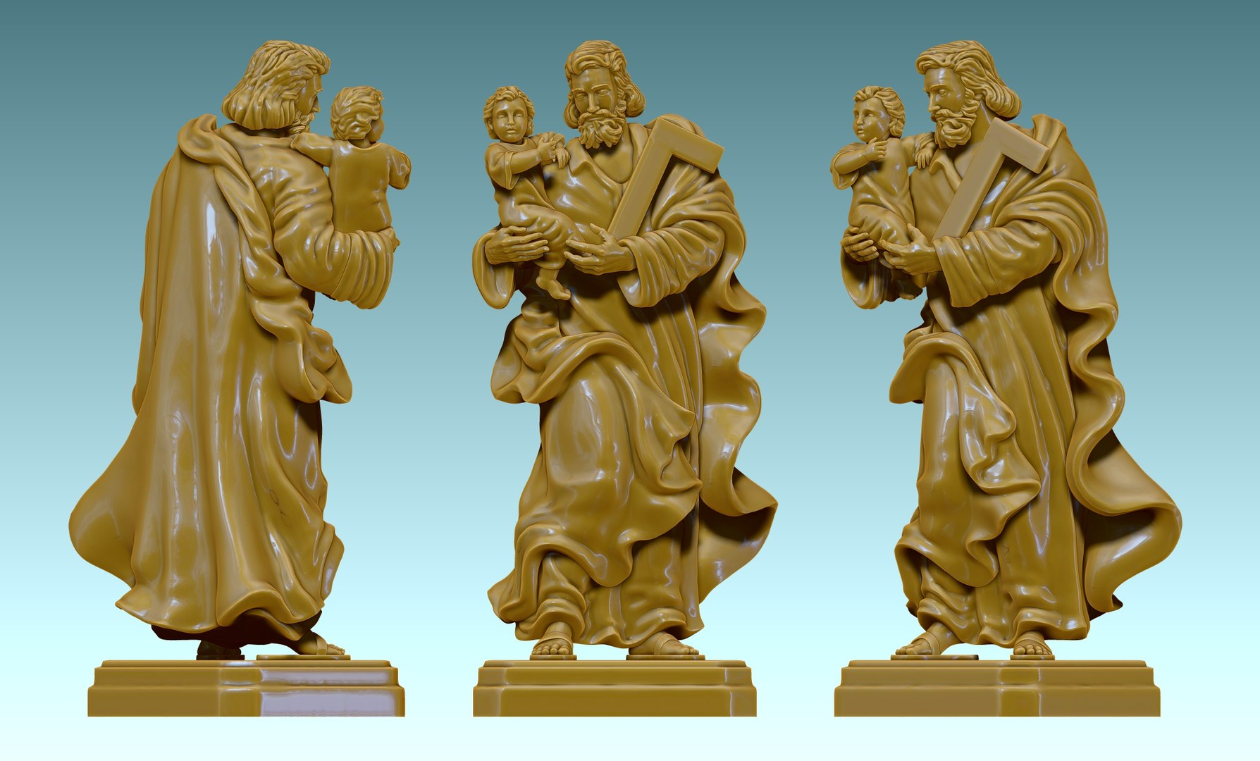 Joseph And Jesus CNC And 3D Print Model 3D Model - TurboSquid 1807952