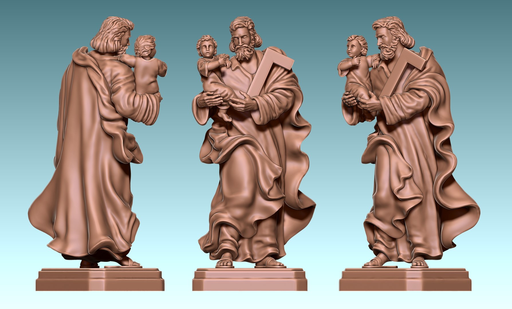 Joseph And Jesus CNC And 3D Print Model 3D Model - TurboSquid 1807952
