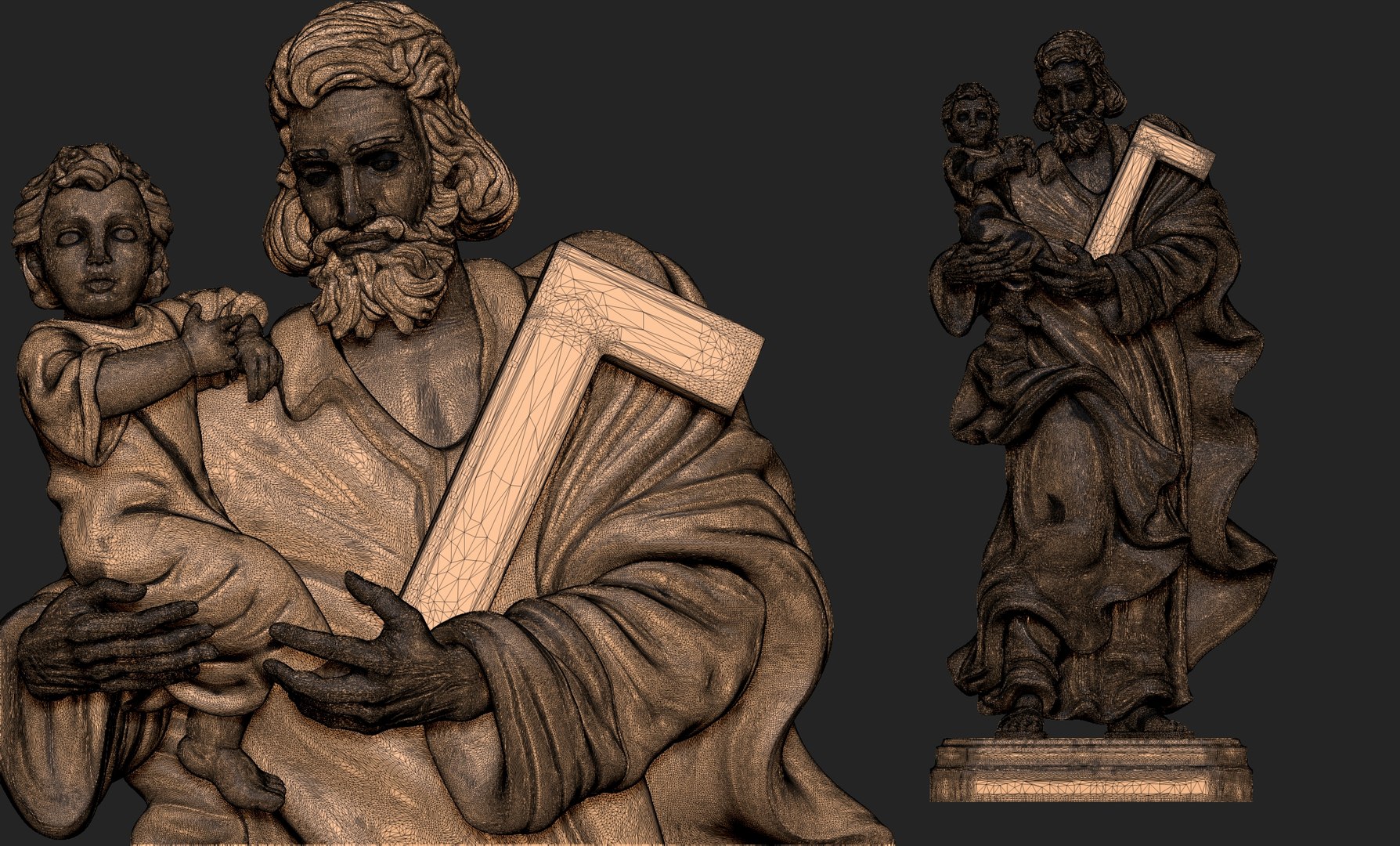 Joseph And Jesus CNC And 3D Print Model 3D Model - TurboSquid 1807952