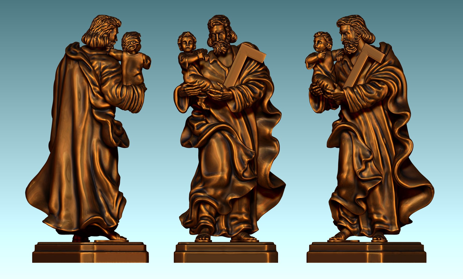 Joseph And Jesus CNC And 3D Print Model 3D Model - TurboSquid 1807952