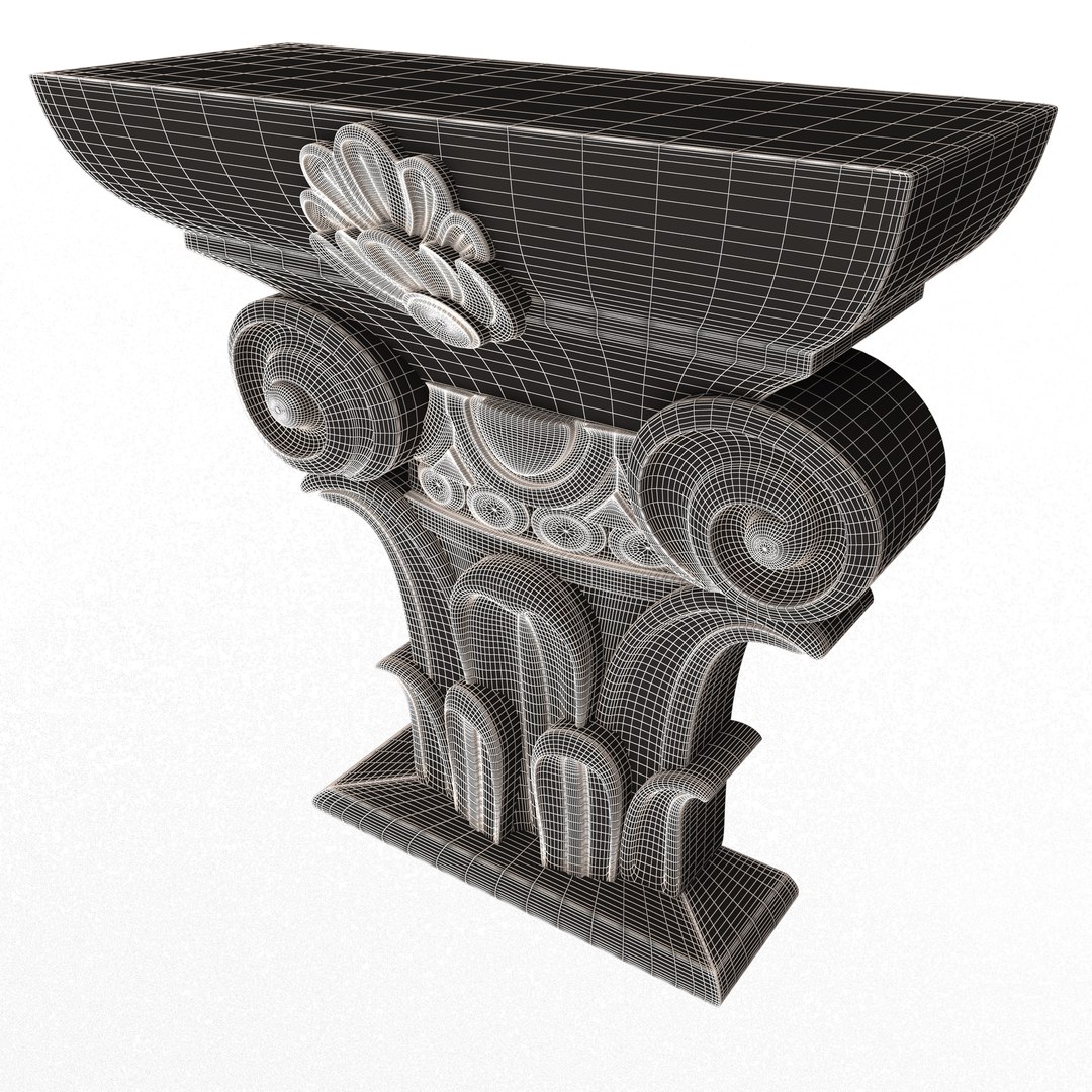 Carved Capital 06 3D Model - TurboSquid 1956318