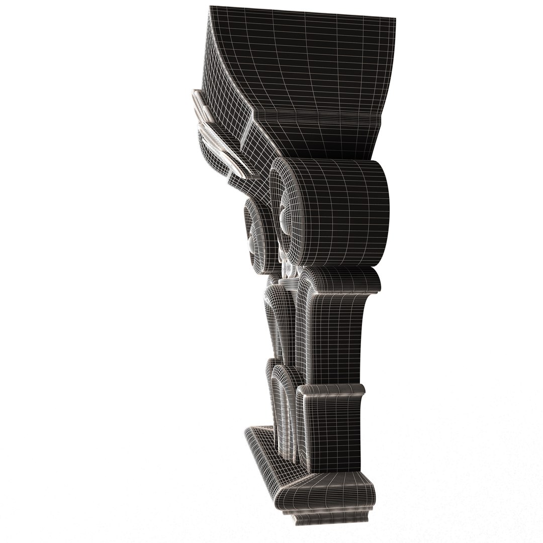 Carved Capital 06 3D Model - TurboSquid 1956318