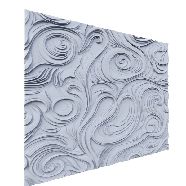 modelo 3d Conjunto de decoración de pared con paneles modernos Mural de ...