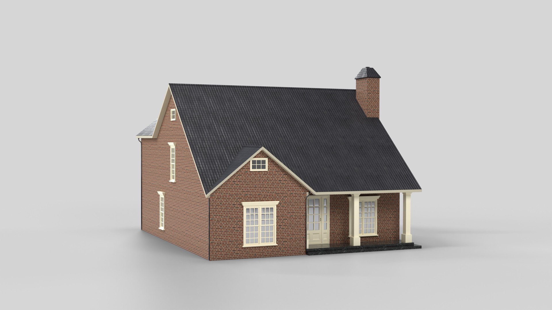 Neighborhood House 04T4 3D Model - TurboSquid 2212605