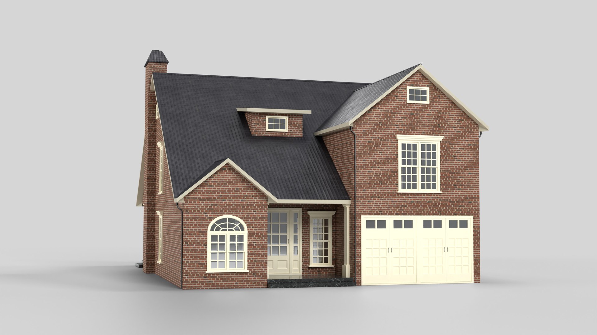 Neighborhood House 04T4 3D Model - TurboSquid 2212605