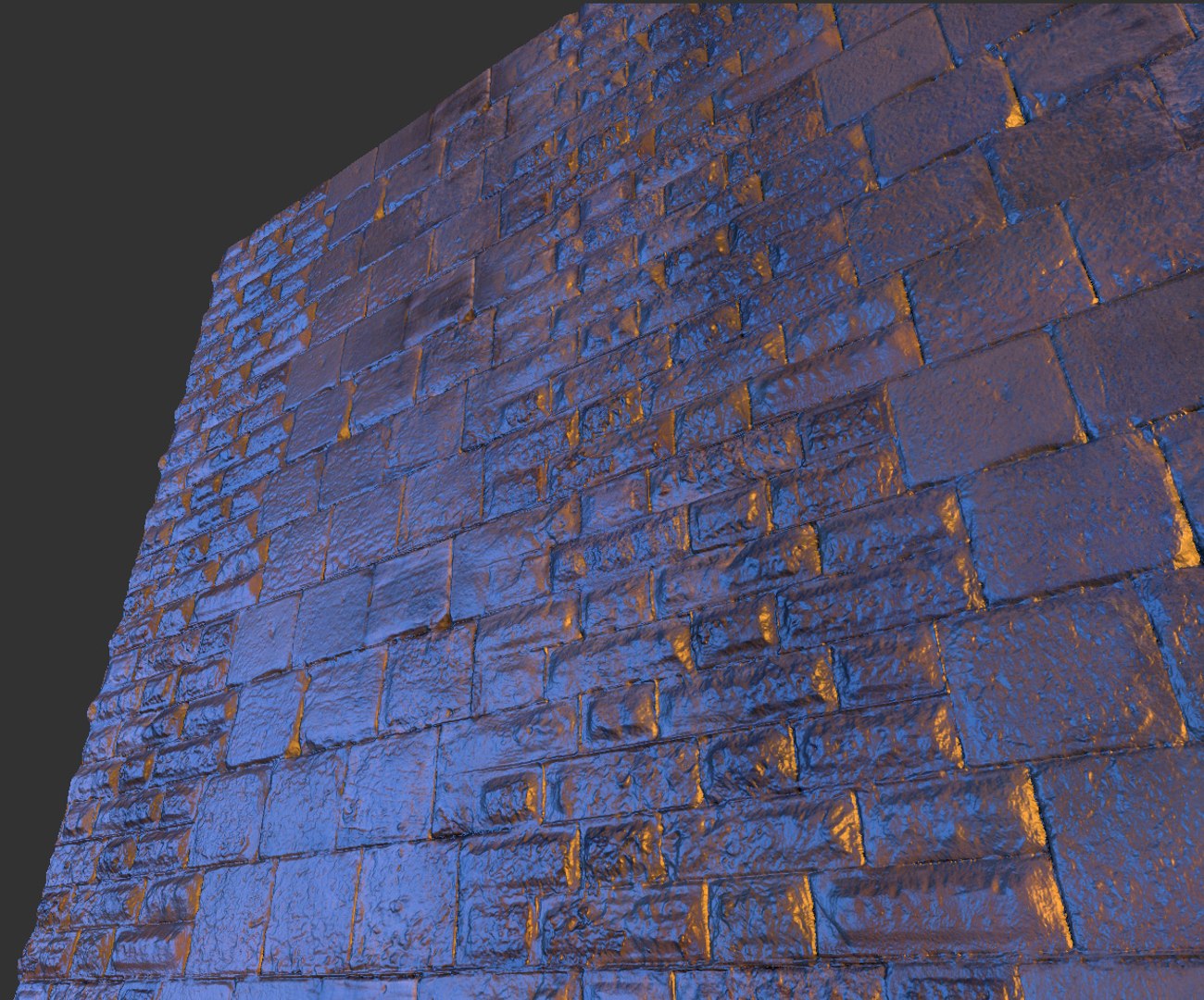 3d Antic Wall Scan 8k Model