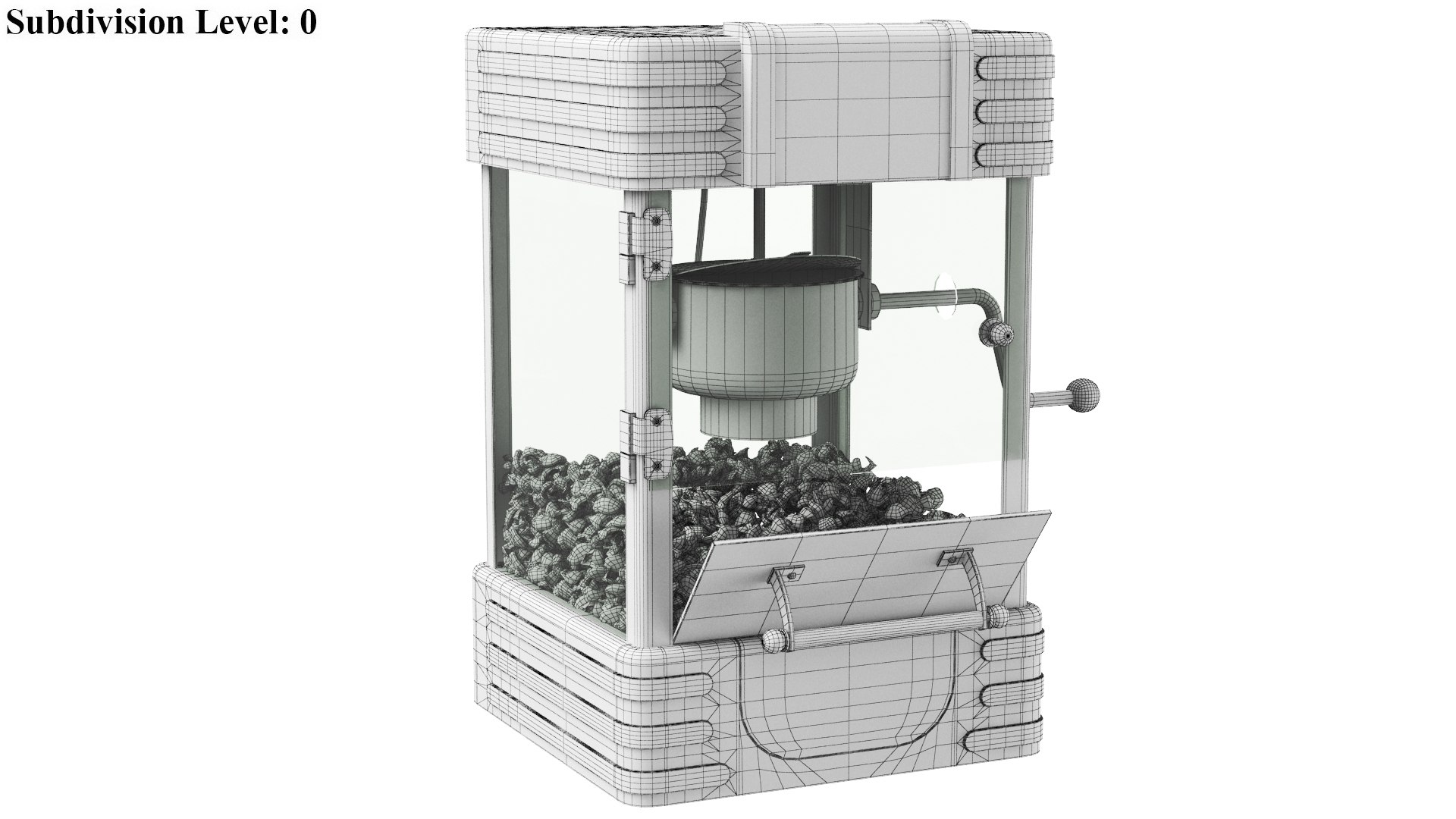 3D Model Detailed Popcorn Machine - TurboSquid 2329738