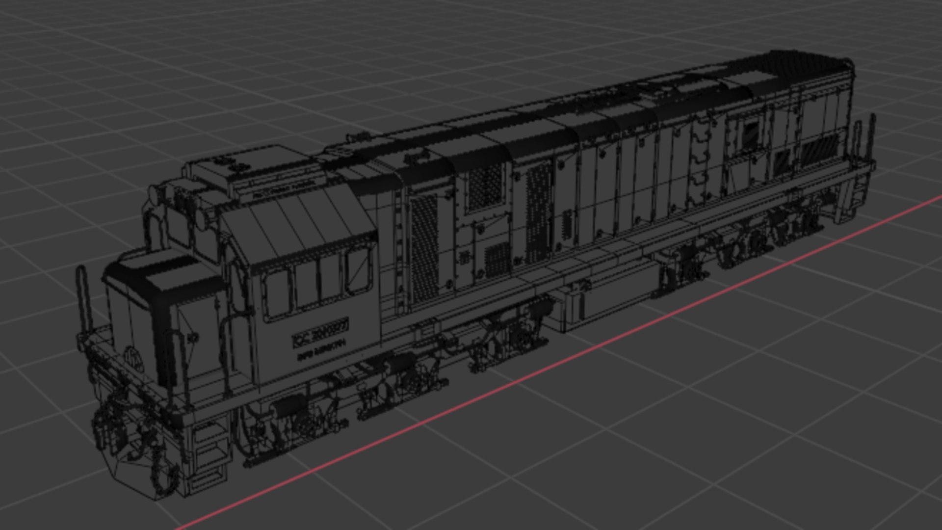GE U18C Indonesian Locomotive 3D Model - TurboSquid 2125384